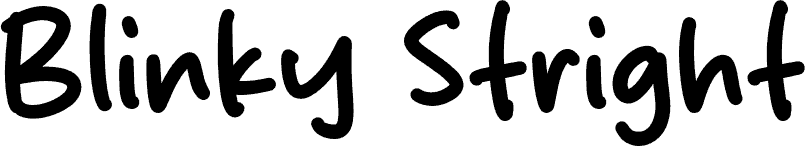 Blinky Stright font