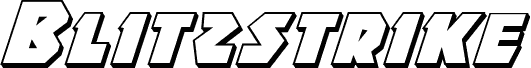 Blitzstrike Italic fuente