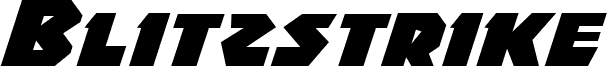 Blitzstrike Italic fuente