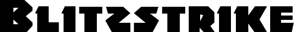 Blitzstrike Expanded Italic font | Fonts2u.com