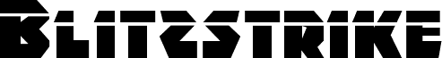 Blitzstrike 3D Regular font | Fonts2u.com