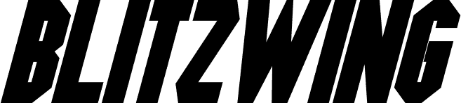Blitzwing Bold Italic font | Fonts2u.com