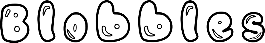 Blobbles Regular font | Fonts2u.com