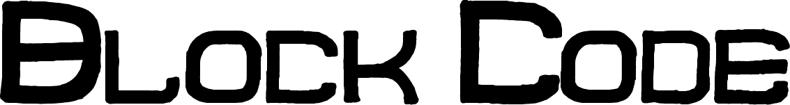 Block Code font | Fonts2u.com