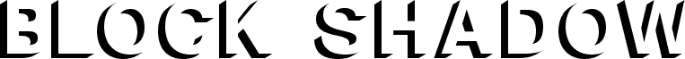 Block Shadow Regular font