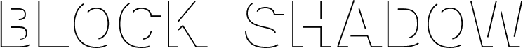 Block Shadow Bold font | Fonts2u.com