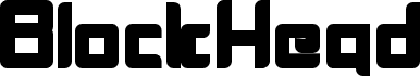BlockHead Bold font