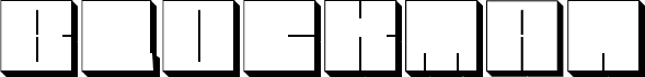 Blockman-solid font