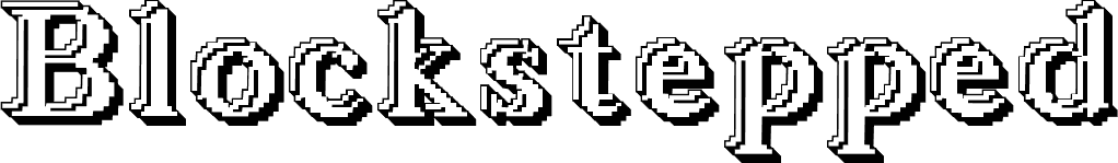 Blockstepped 3D font | Fonts2u.com