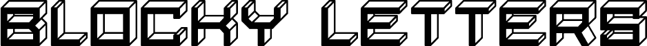 Blocky Letters Regular font