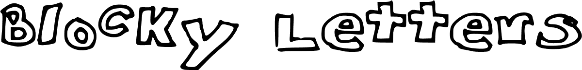 Blocky_Letters font | Fonts2u.com