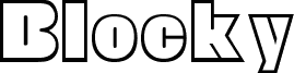 Blocky Regular font | Fonts2u.com