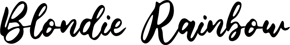 Blondie Rainbow font | Fonts2u.com