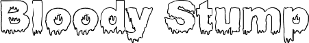 Bloody Stump font