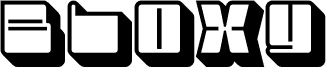 Bloxy font