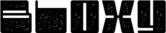 Bloxy font | Fonts2u.com