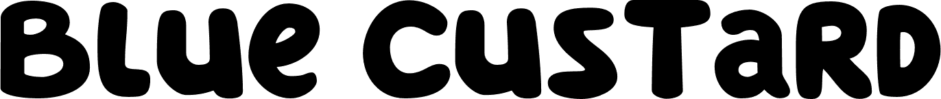 Blue Custard font