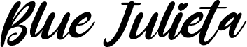 Blue Julieta font
