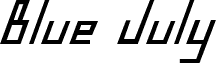 Blue July Bold font