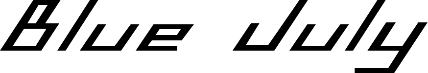 Blue July Bold Expanded font | Fonts2u.com