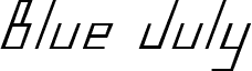 Blue July Bold font | Fonts2u.com