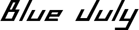 Blue July Bold font