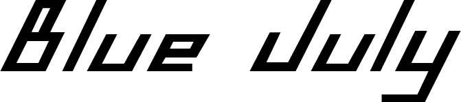 Blue July ExtraBold font | Fonts2u.com