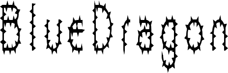 BlueDragon font | Fonts2u.com