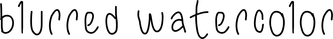 blurred watercolor font | Fonts2u.com