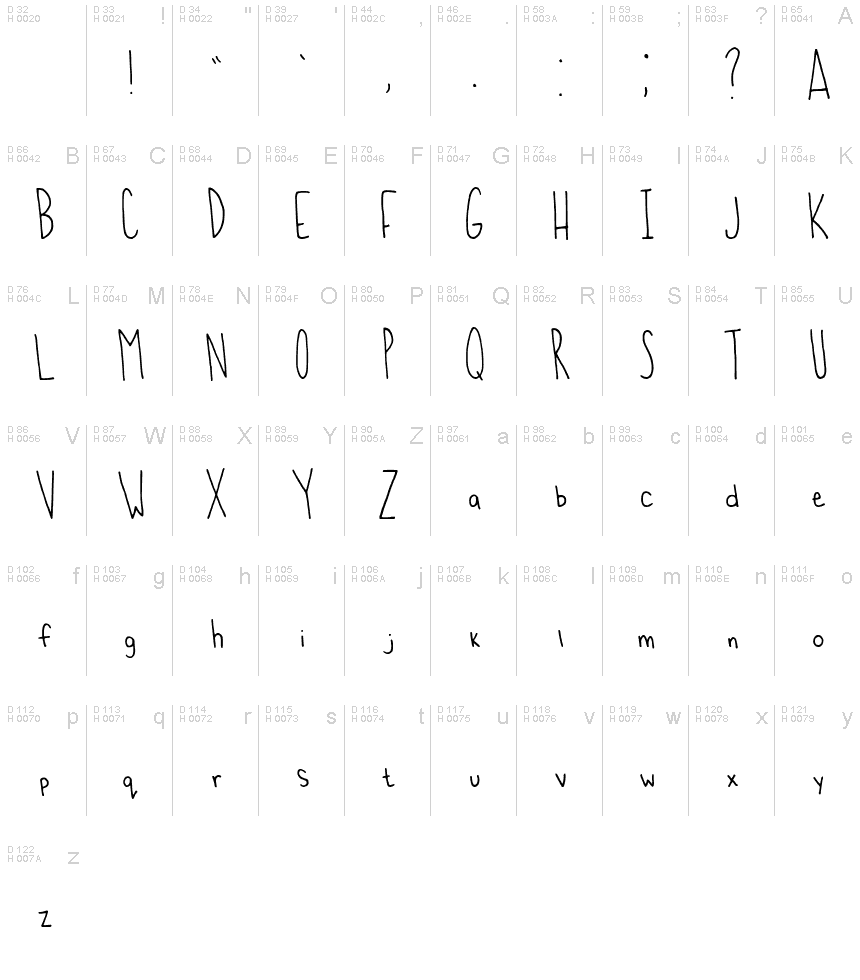 Bmauroart _ Thin Letter Regular font | Fonts2u.com