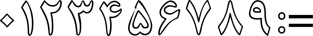 B Nazanin Outline font | Fonts2u.com