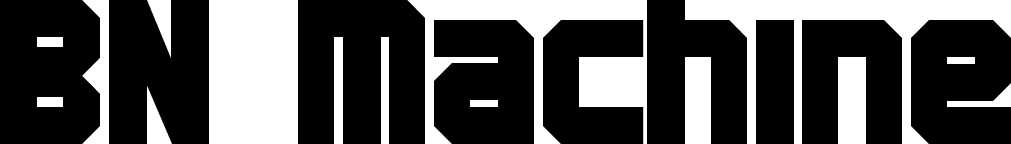 BN Machine font | Fonts2u.com