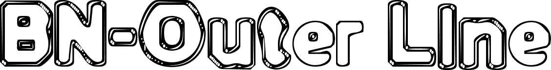 BN-Outer Line font | Fonts2u.com