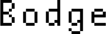 Bodge Bold font