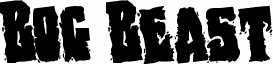 Bog Beast Outline font | Fonts2u.com