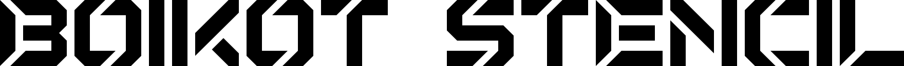 Boikot Stencil Regular font | Fonts2u.com