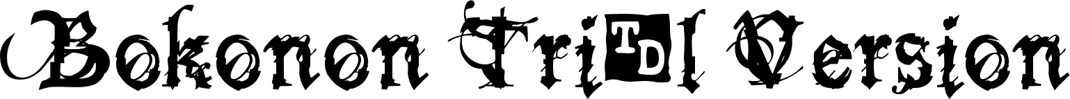 Bokonon Trial Version font | Fonts2u.com