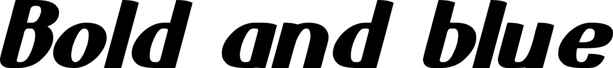 Bold and blue font | Fonts2u.com