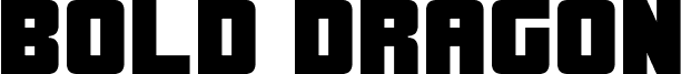 Bold Dragon Regular font