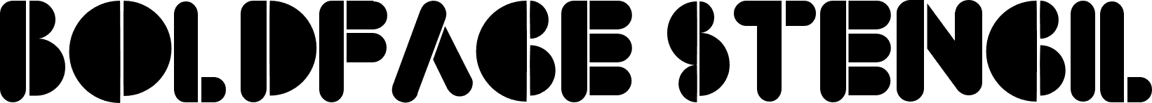BoldFace StencilRegular fonte | Fonts2u.com