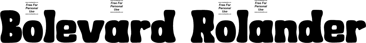 Bolevard Rolander font | Fonts2u.com