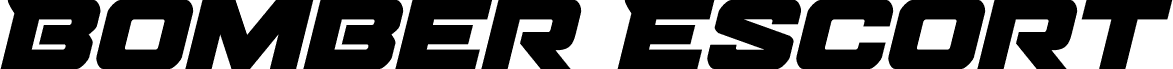 Bomber Escort Super-Italic font | Fonts2u.com