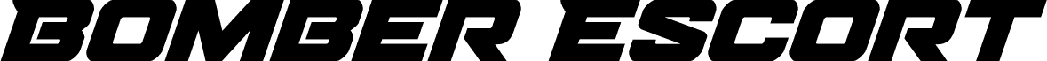 Bomber Escort Condensed font