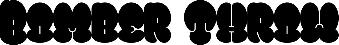 Bomber Throw Regular font