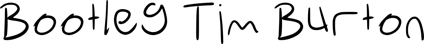 Bootleg Tim Burton Regular font | Fonts2u.com