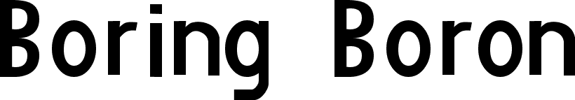 Boring Boron font | Fonts2u.com