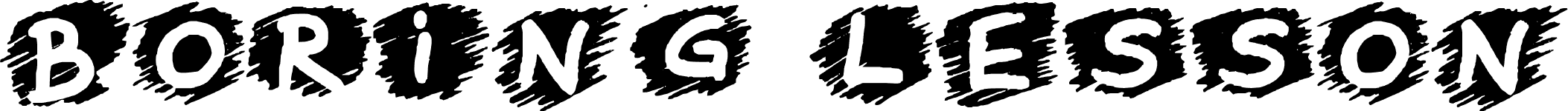 Boring Lesson font | Fonts2u.com