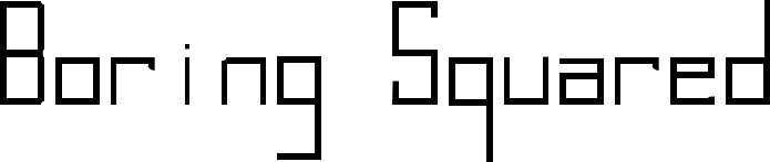 Boring Squared Thin font