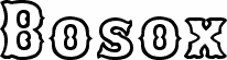 Bosox font