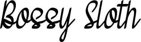 Bossy Sloth font